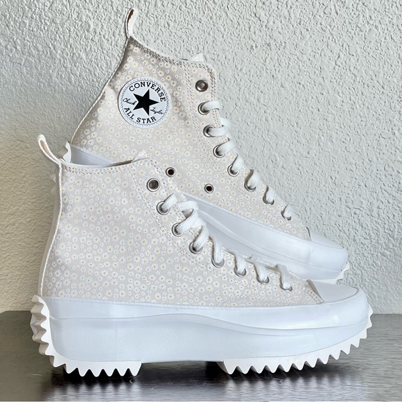 Converse | Shoes | Converse Run Star Hike Platform Daisy White Floral ...